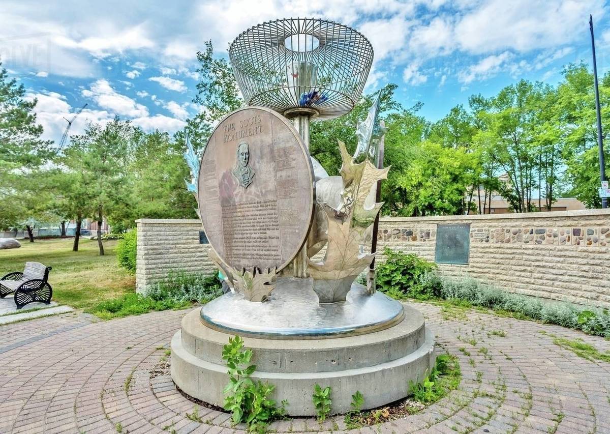 The Scots Monument, erected in 1993 to commemorate 19th century ...