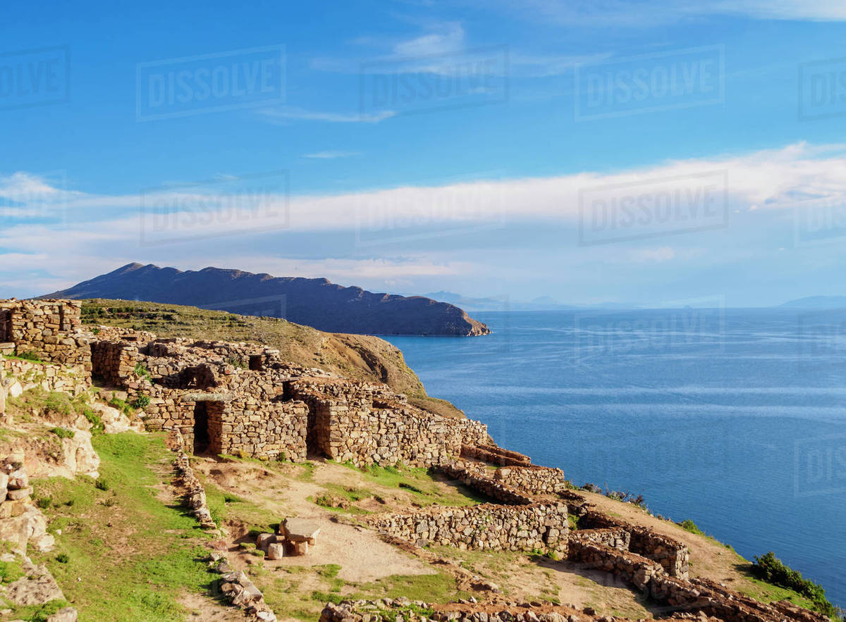 Chinkana Ruins, Island of the Sun, Titicaca Lake, La Paz Department ...