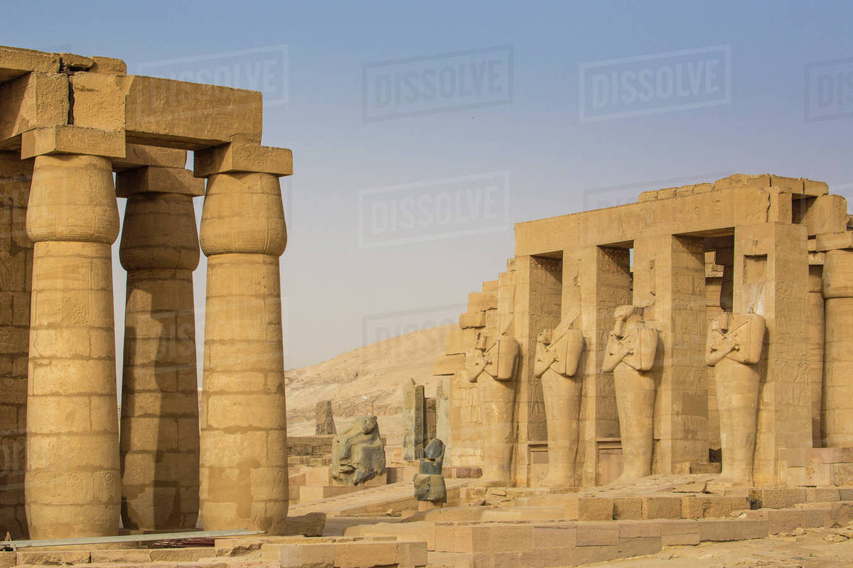 The Temple of Ramesses II (The Ramesseum), UNESCO World Heritage Site ...