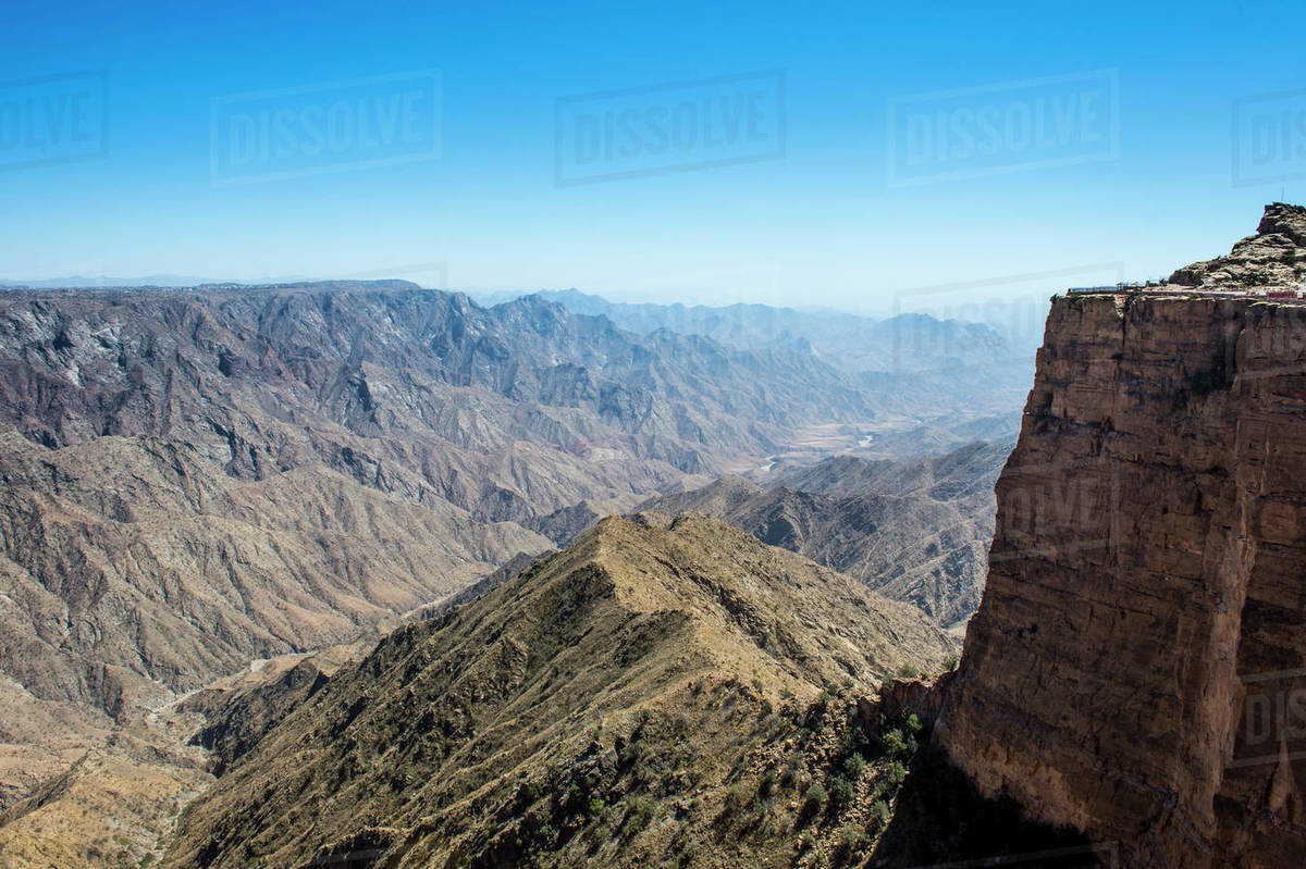 Beautiful mountain scenery around Habala, Abha, Saudi Arabia, Middle ...