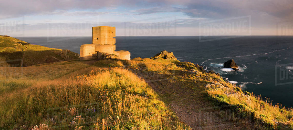 German Observation Tower from World War Two, Guernsey, Channel Islands ...