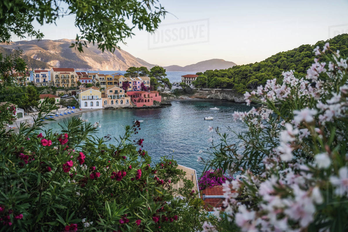 Assos village on Kefalonia Island, Greece. - Royalty-free Stock Photo ...