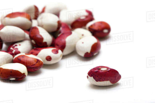 Group haricot on a white background - Royalty-free Stock Photo | Dissolve