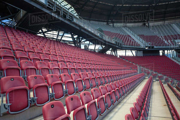 Empty arena with a large capacity of seats. - Stock Photo - Dissolve