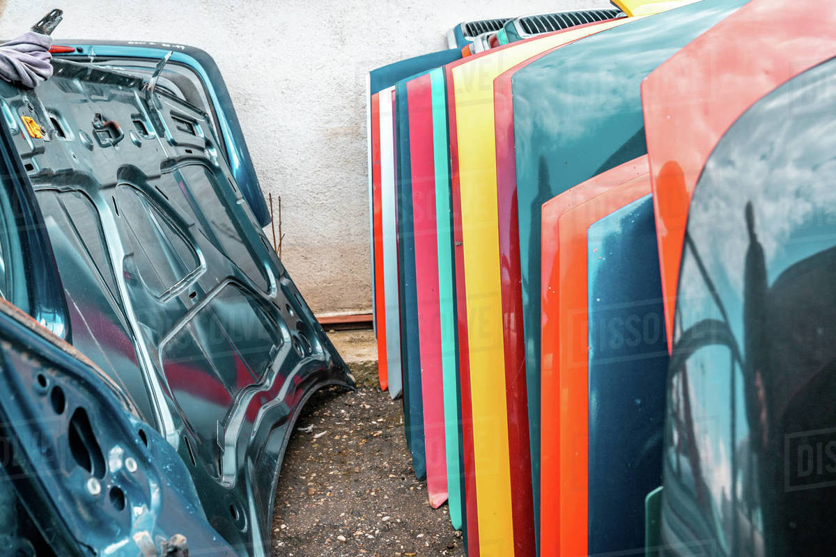 car parts at the scrap yard. - Stock Photo - Dissolve
