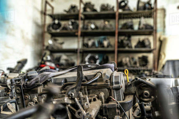 parts of dismantled cars at the car wreck. - Royalty-free Stock Photo ...