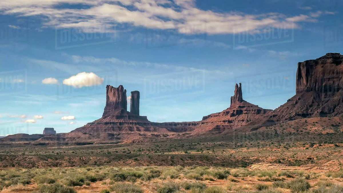 Morning at saddleback mesa at monument valley in utah - Royalty-free ...