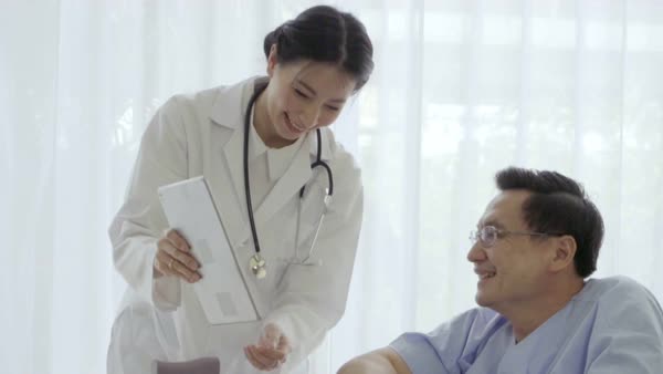 Doctor take care of patient at hospital or medical clinic. Healthcare ...
