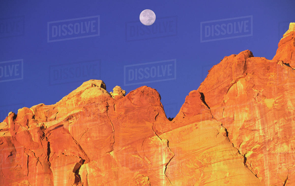 Sandstone escarpment Capitol Reef National Park, Utah, USA - Royalty ...