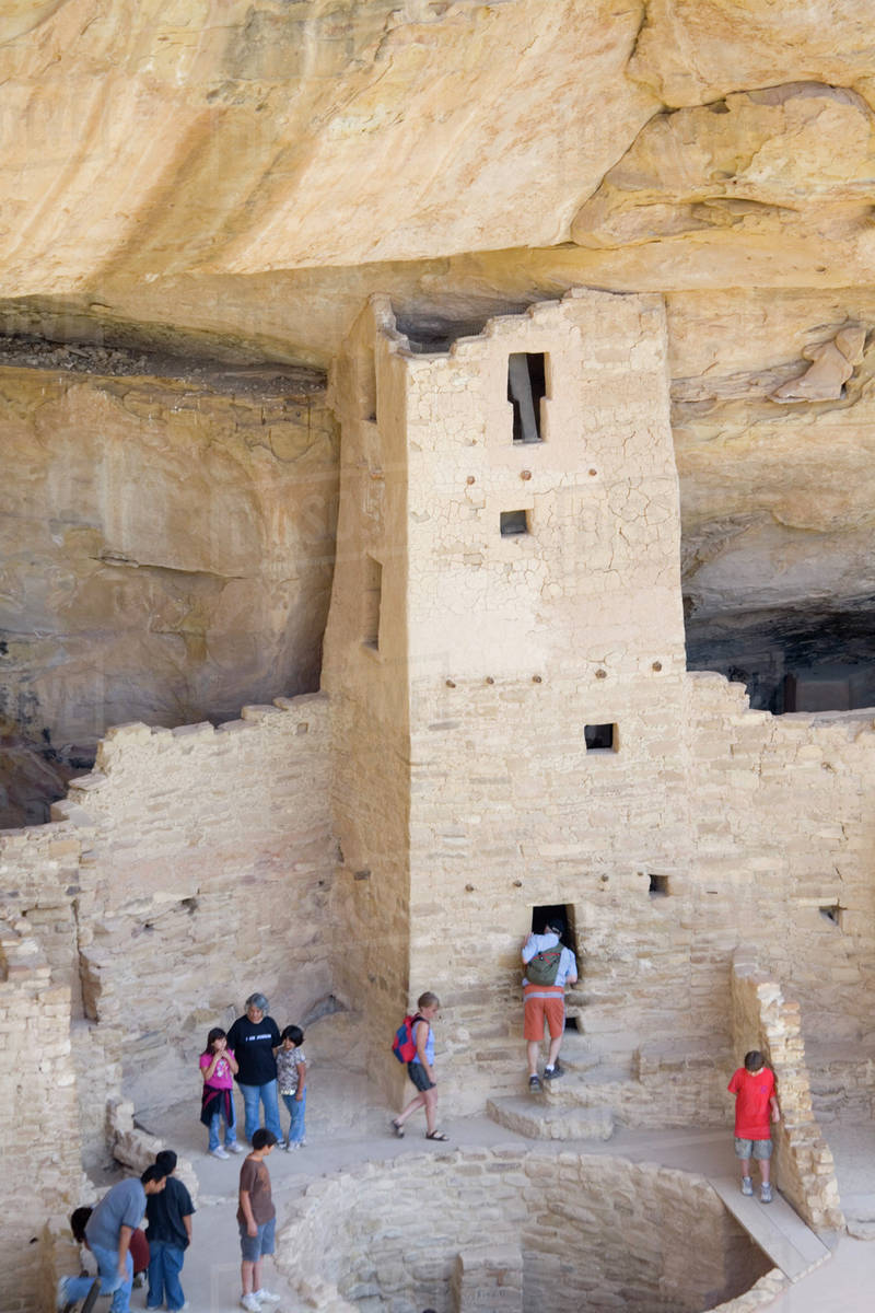 CO, Colorado, Mesa Verde National Park, home of Ancestral Pueblo people ...