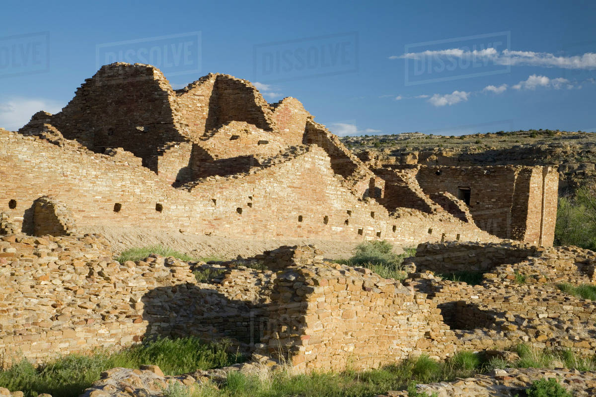 NM, New Mexico, Chaco Culture National Historic Park, Chaco Canyon ...