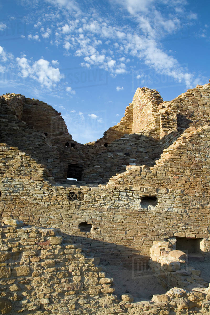 NM, New Mexico, Chaco Culture National Historic Park, Chaco Canyon ...