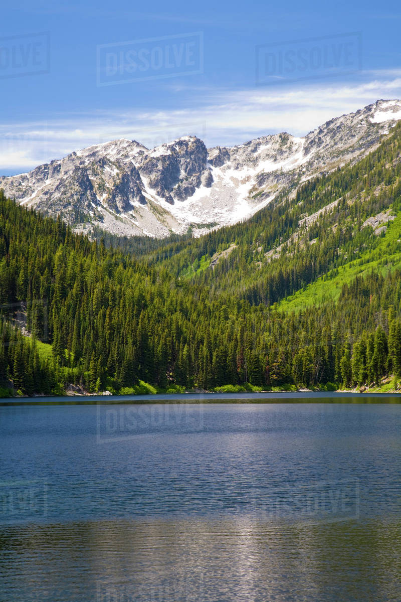 NA, WA, Alpine Lakes Wilderness, Eightmile Lake and Eightmile Mountain ...