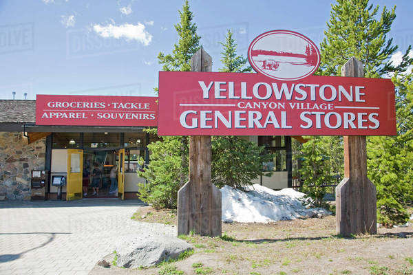 WY, Yellowstone National Park, Yellowstone General Store, at Canyon ...