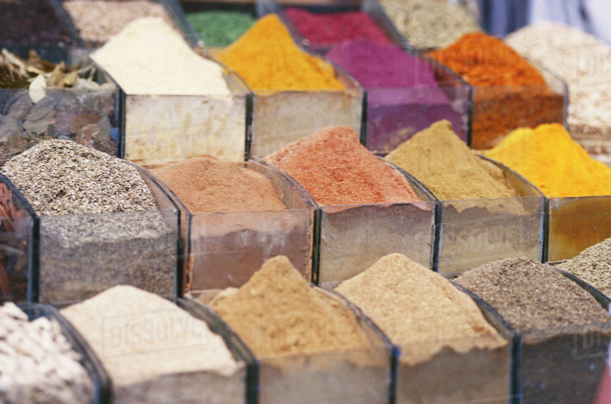 Egypt, Aswan, Spices in market - Royalty-free Stock Photo | Dissolve