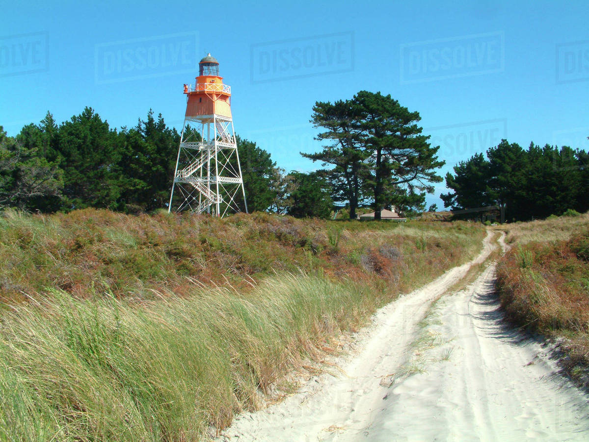 NZ, Farewell Spit. Lighthouse. - Royalty-free Stock Photo | Dissolve