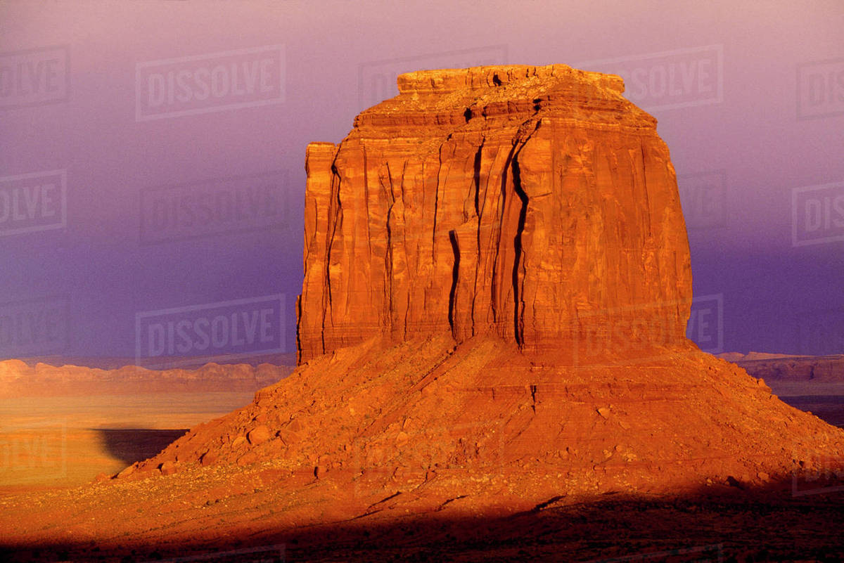 USA, Utah, Monument Valley. Merrick Butte is one of the largest buttes ...