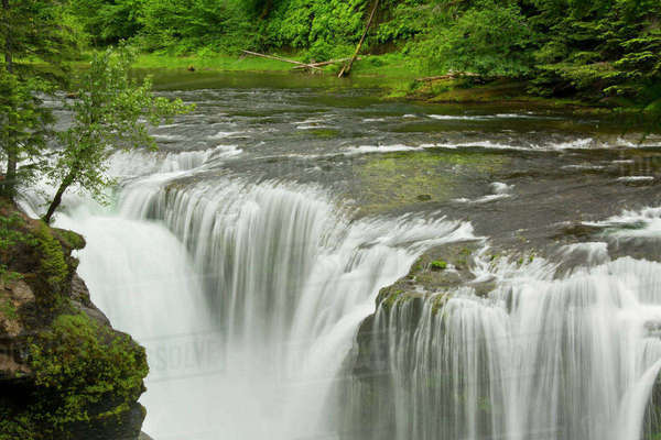 Lower Lewis Falls, Lewis River, Gifford-Pinchot National Forest, Cougar ...