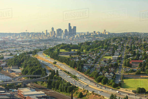 Aerial View of Seattle, Washington State, USA - Royalty-free Stock ...