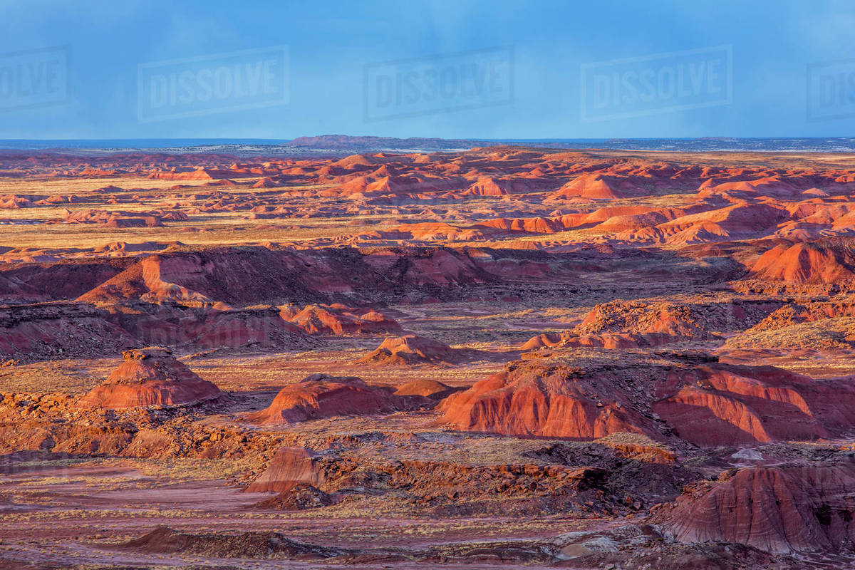 USA, Arizona, Petrified Forest National Park, Painted Desert. - Stock ...