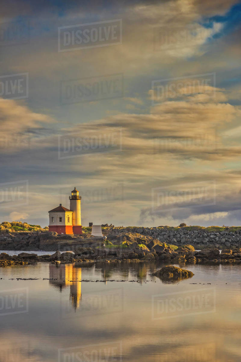 Coquille River Lighthouse, Bandon, Oregon - Royalty-free Stock Photo ...