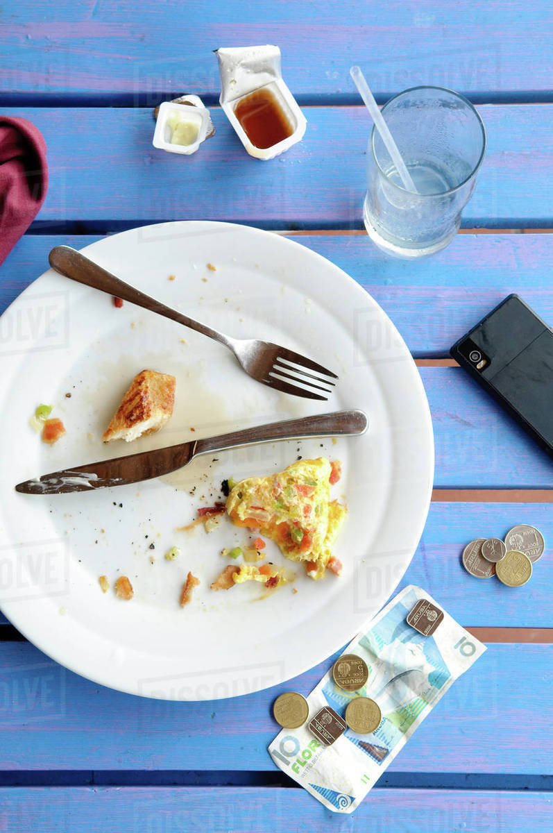 Empty breakfast plate - Royalty-free Stock Photo | Dissolve