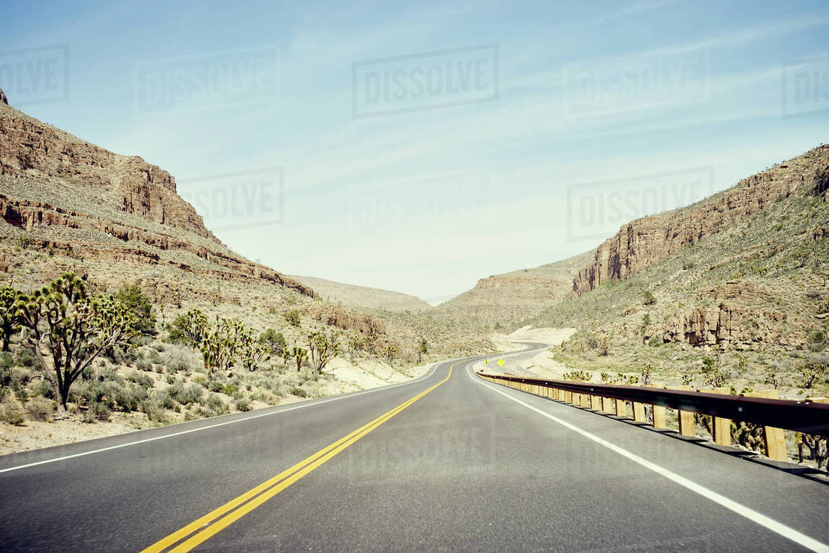 Pierce Ferry Road, en route to Grand Canyon West, Arizona, USA ...