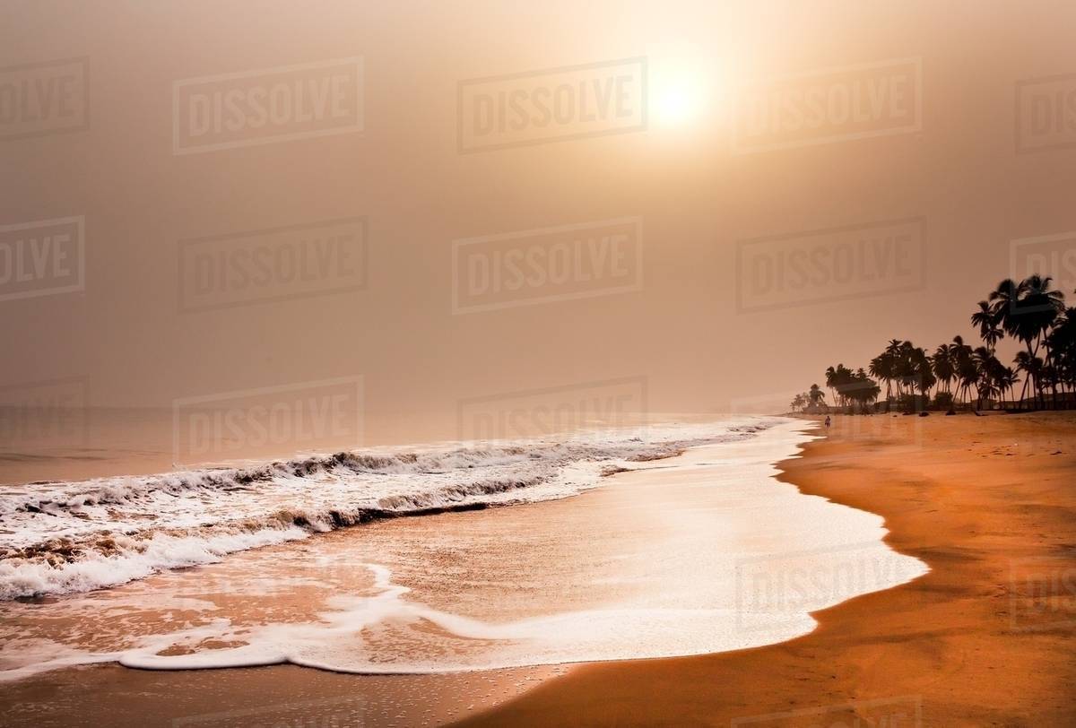 Beach, elmina, ghana, west africa - Royalty-free Stock Photo | Dissolve