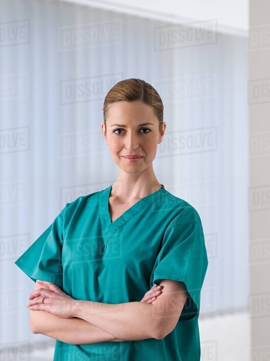 Portrait of a female nurse - Royalty-free Stock Photo | Dissolve