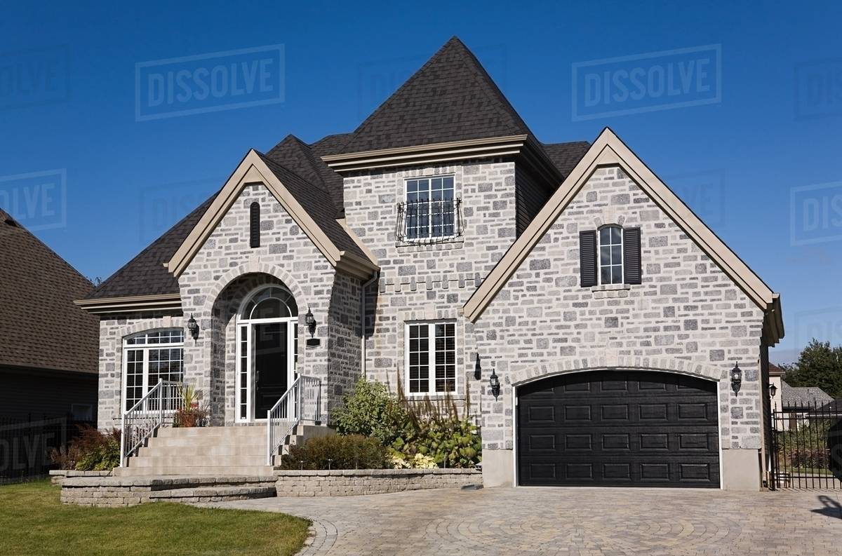 Exterior of a large house - Stock Photo - Dissolve