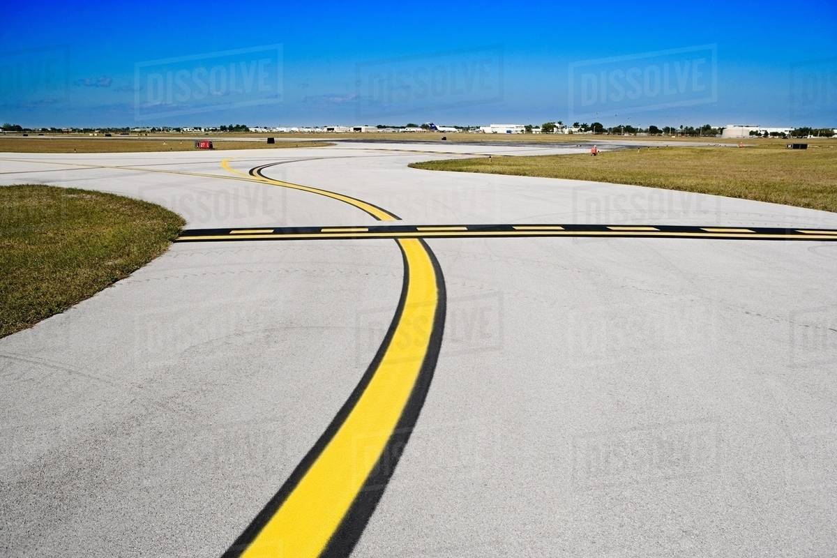 Airport runway - Royalty-free Stock Photo | Dissolve