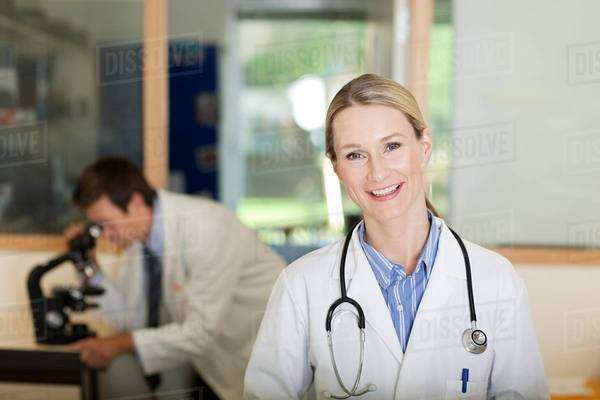 Doctor in laboratory - Royalty-free Stock Photo | Dissolve