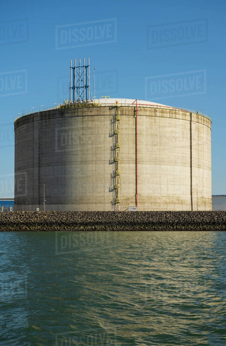 Storage tank at GATE LNG terminal / Rotterdam, Netherlands - Stock ...