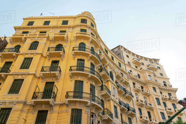 Egypt, Cairo, Historic buildings by Talaat Harb Square - Royalty-free ...