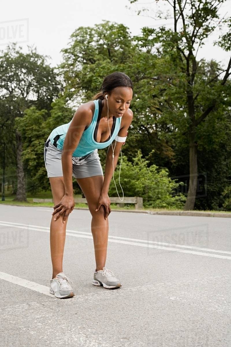 Exhausted runner - Royalty-free Stock Photo | Dissolve