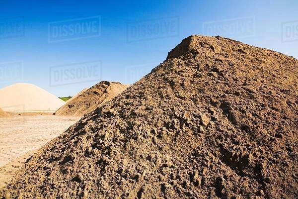 Mounds of sand - Stock Photo - Dissolve