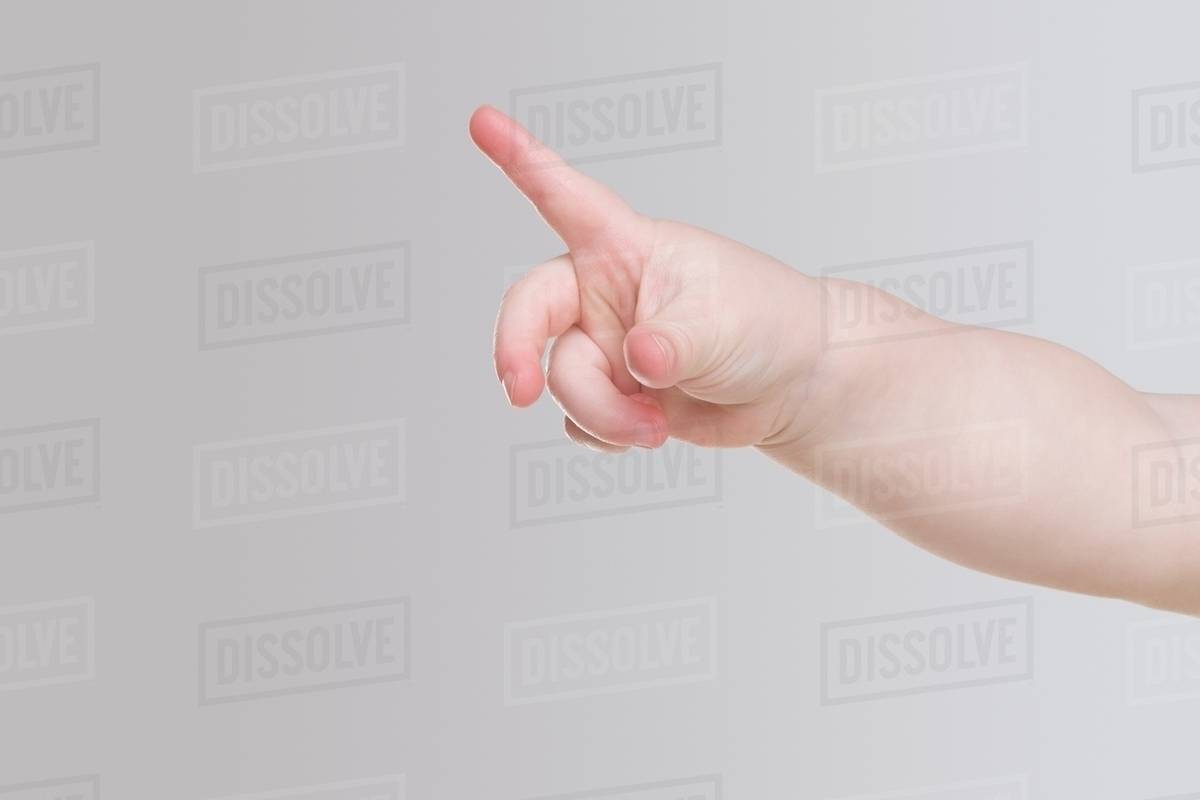 Baby pointing - Stock Photo - Dissolve