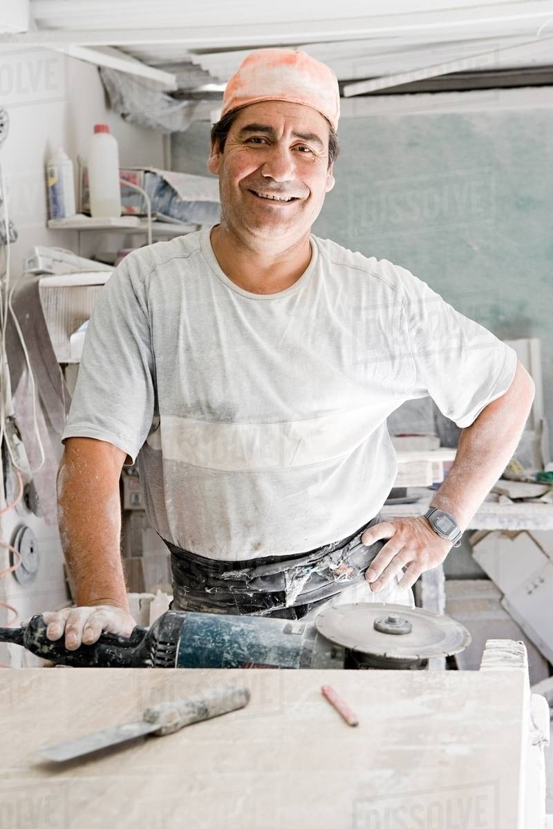 Man in workshop - Royalty-free Stock Photo | Dissolve