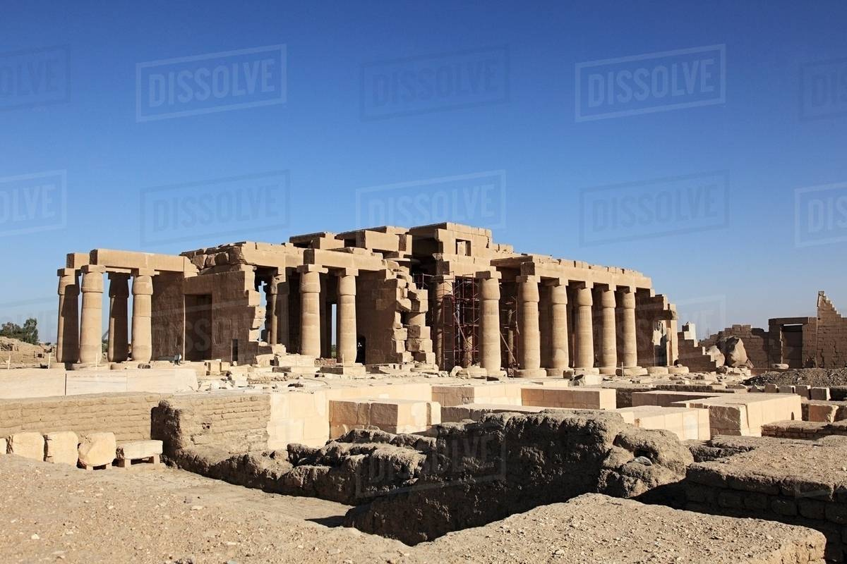 Ramesseum temple egypt - Stock Photo - Dissolve