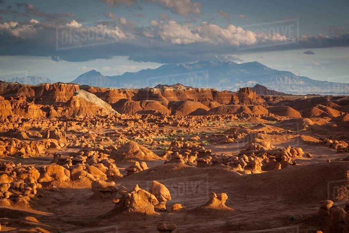 Rock formations in dry landscape - Royalty-free Stock Photo | Dissolve