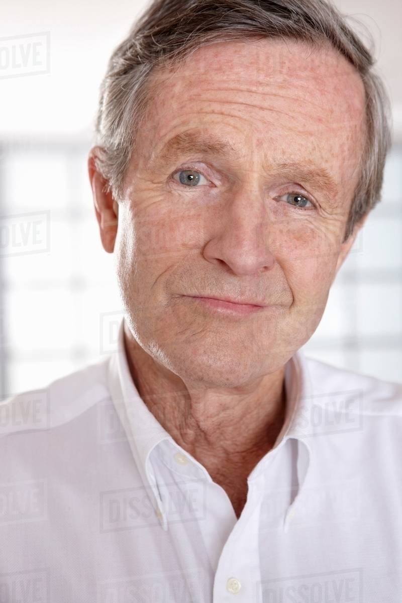 Close up of older man's smiling face - Royalty-free Stock Photo | Dissolve