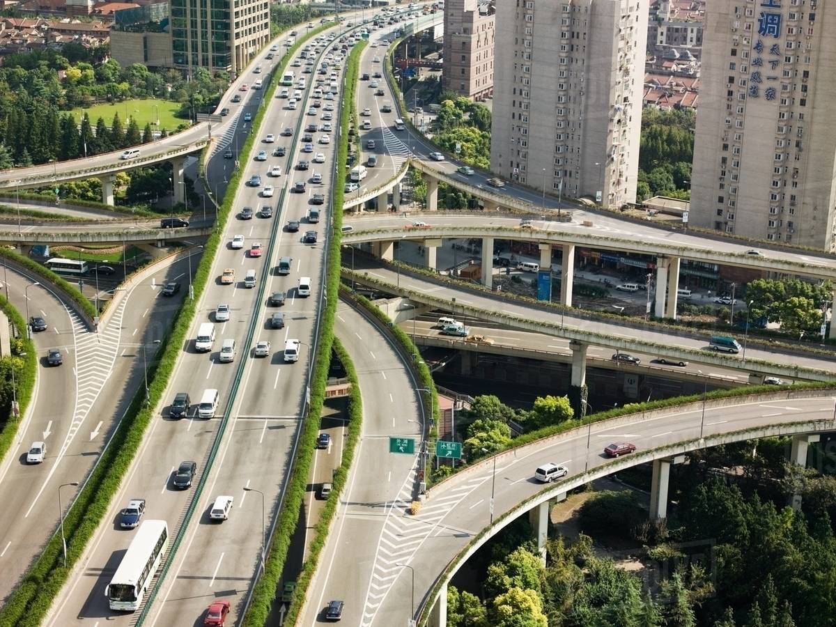 Elevated highway in shanghai - Royalty-free Stock Photo | Dissolve