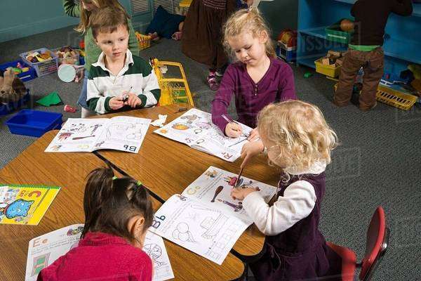 Children in a lesson - Royalty-free Stock Photo | Dissolve