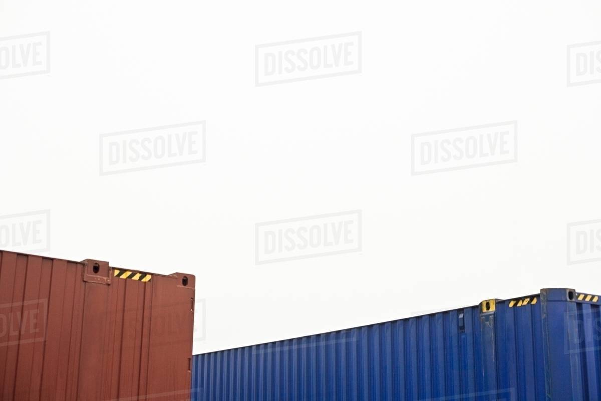 Two cargo containers - Royalty-free Stock Photo | Dissolve