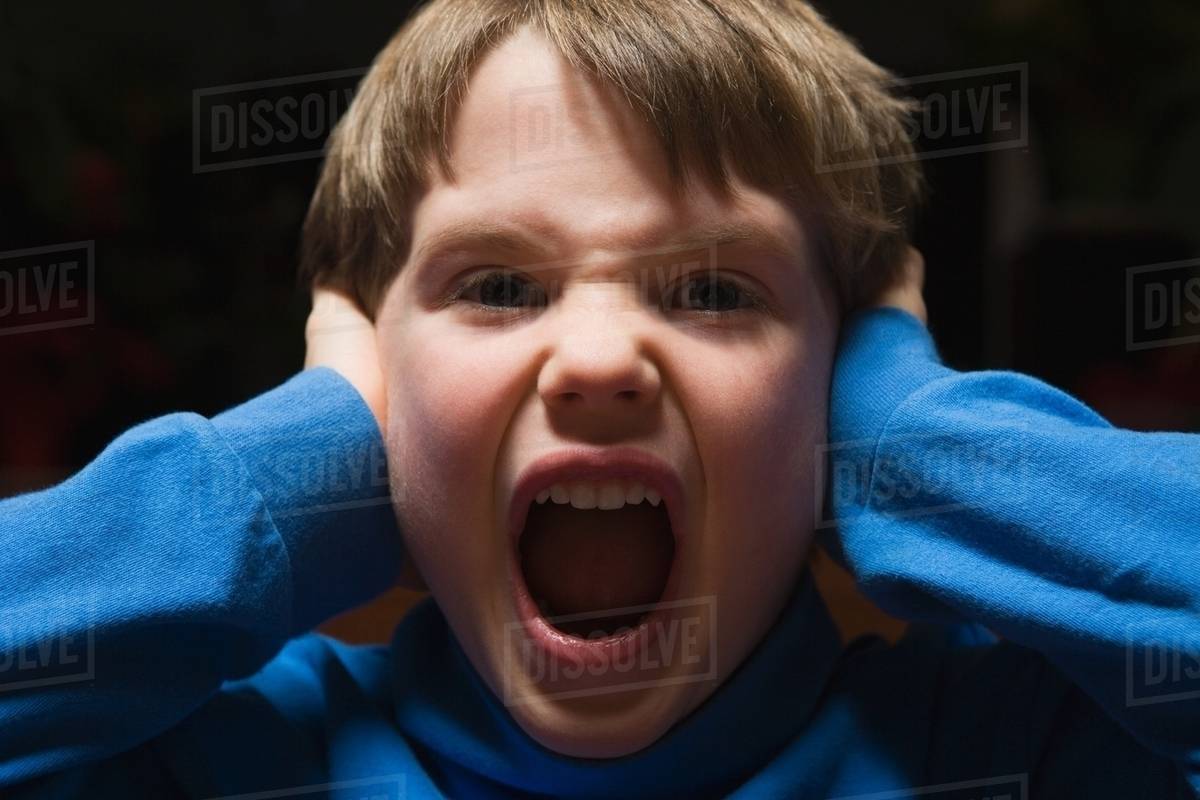Boy shouting - Royalty-free Stock Photo | Dissolve