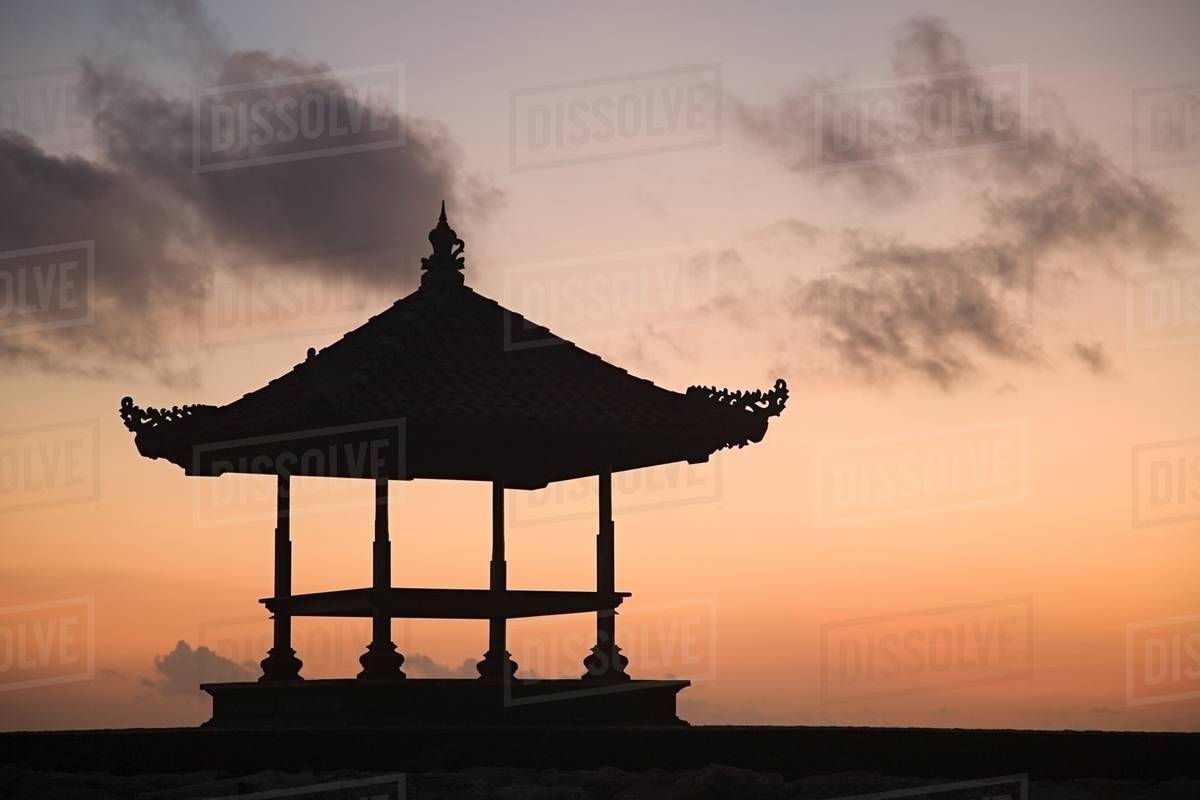A seaside pagoda in bali - Royalty-free Stock Photo | Dissolve