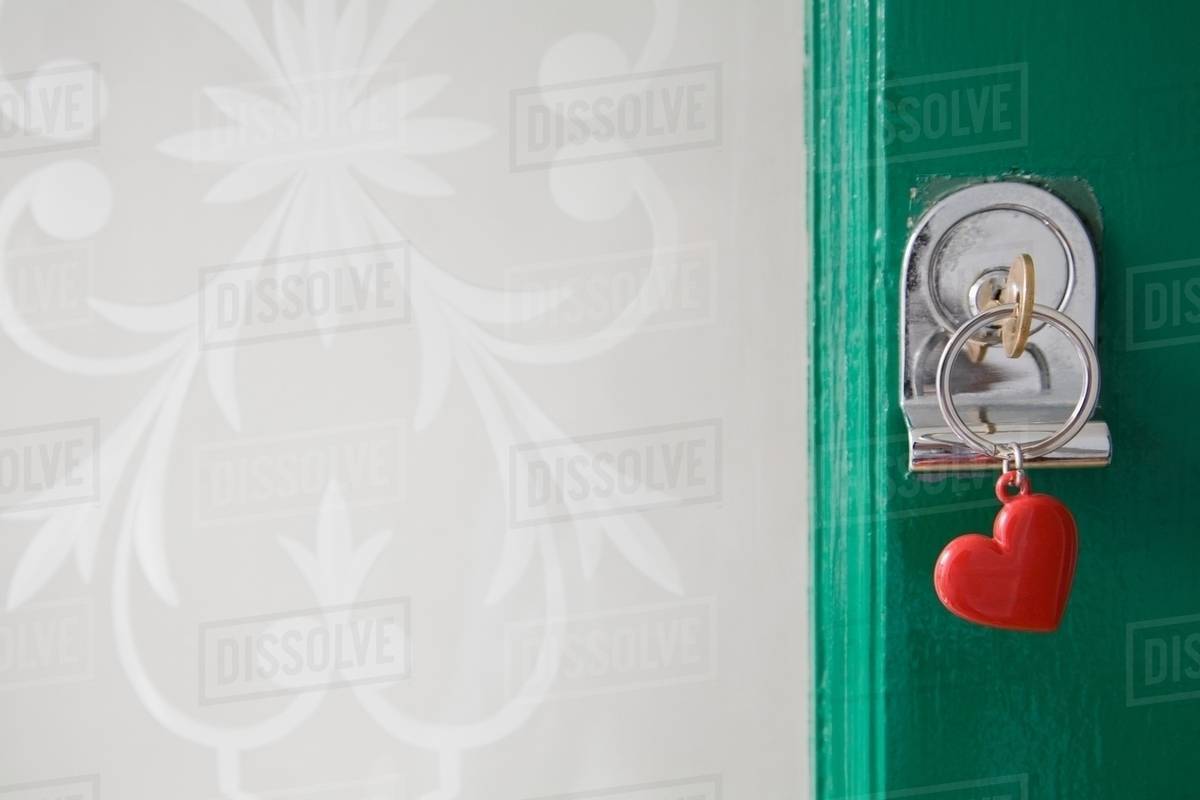 Key in front door - Royalty-free Stock Photo | Dissolve
