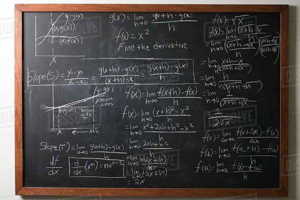 Calculus on blackboard - Royalty-free Stock Photo | Dissolve