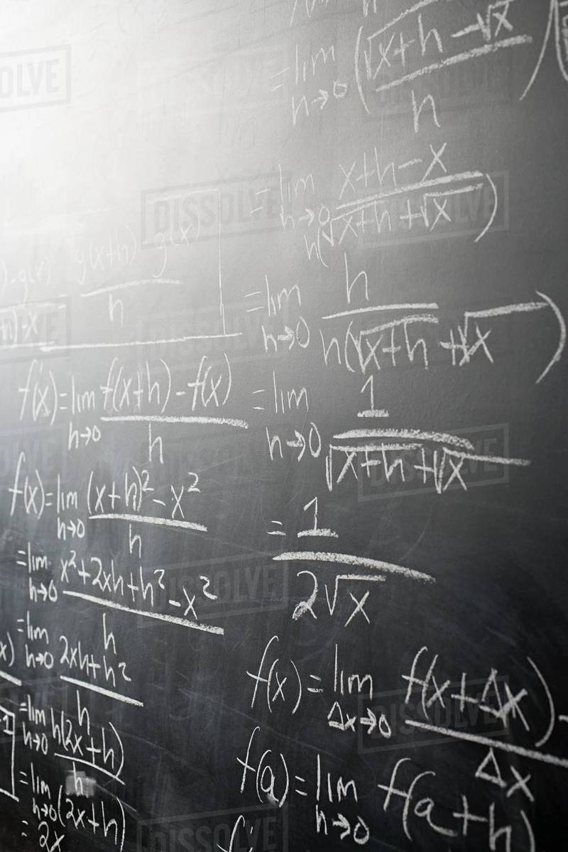 Calculus on blackboard - Royalty-free Stock Photo | Dissolve