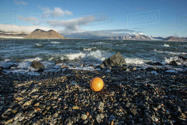 Plastic pollution in Arctic coast. - Stock Photo - Dissolve